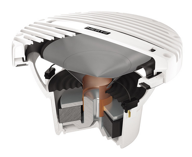 Hertz Marine Audio 10" RGB LED Subwoofer, Sport Schwarz