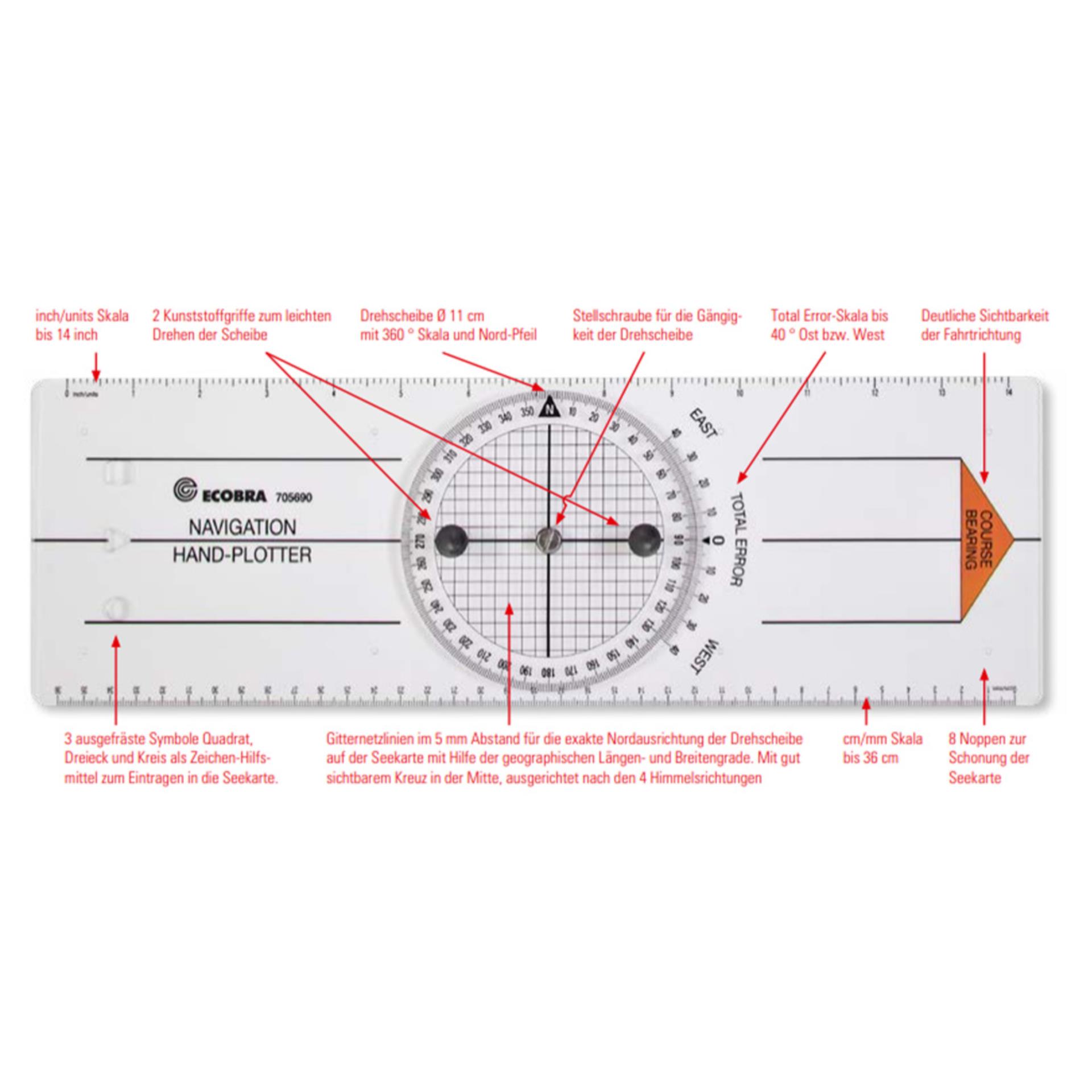 Ecobra Navigation Hand Plotter günstig im Gründl Zubehör