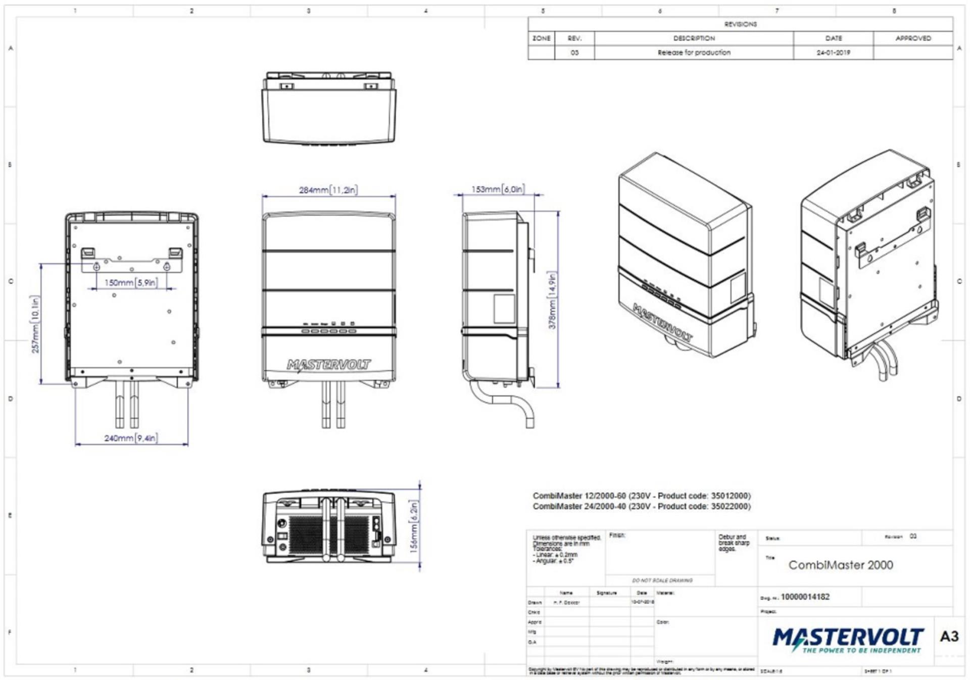 Mastervolt CombiMaster 12/2000-60, 230V günstig bei Grün