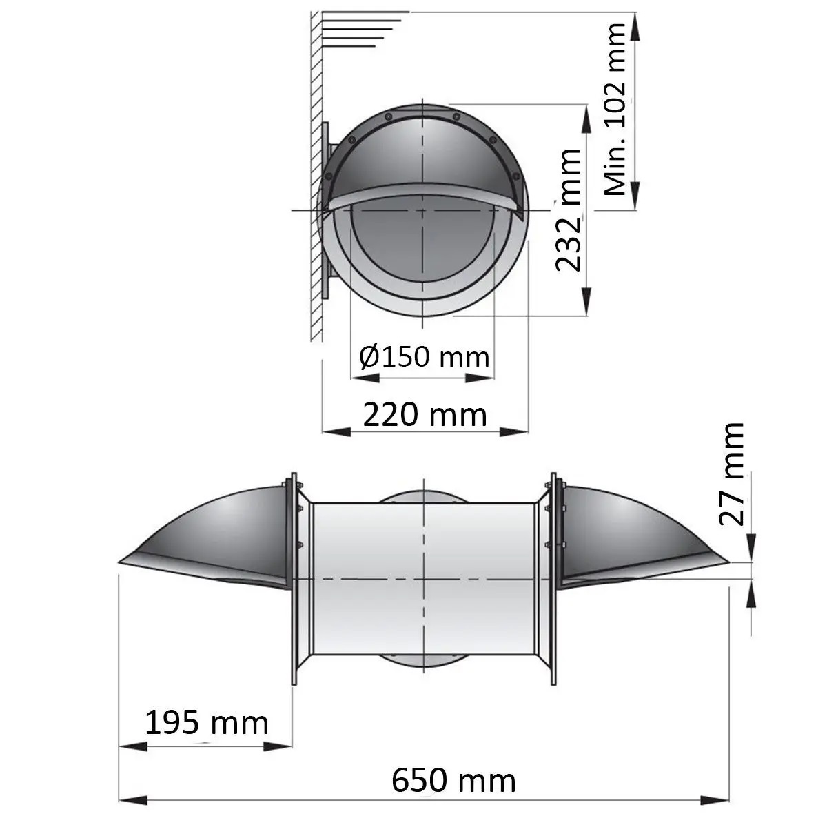 Vetus Erweiterungssatz für Heckschraube, 150 mmØ kaufen
